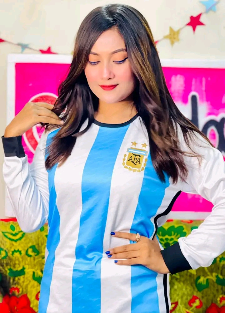 Argentina Home Jersey Fan Edition Qatar World Cup 2022
